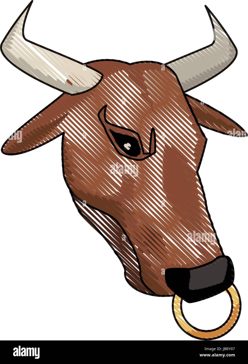 minotaur greek mythological creature legend image Stock Vector Image ...