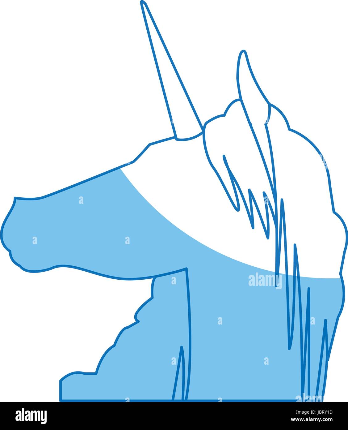 unicorn legendary mythical creature icon Stock Vector Image & Art - Alamy