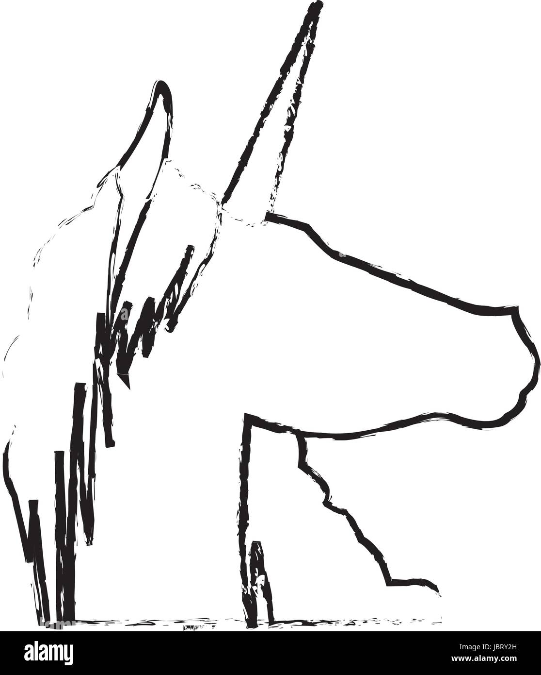 unicorn legendary mythical creature icon Stock Vector Image & Art - Alamy