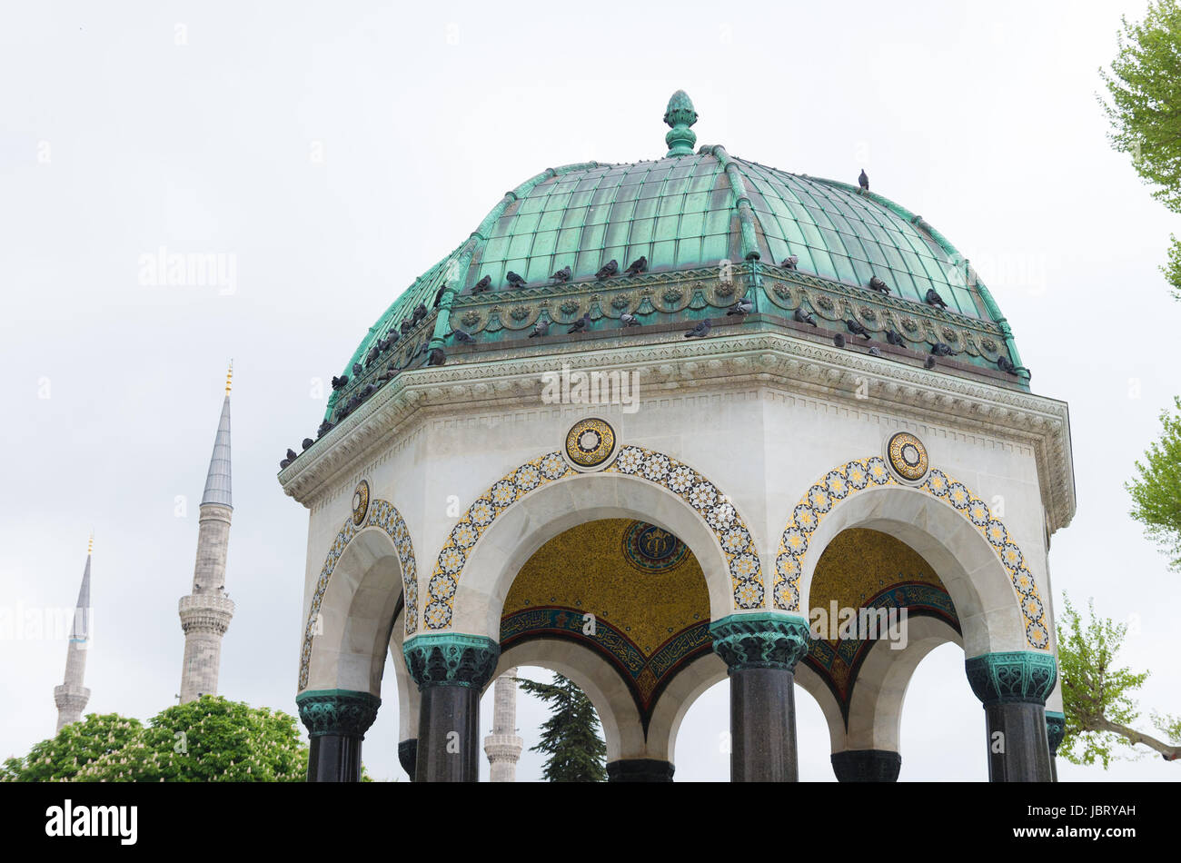 the german fountain, or alman cesmesi in istanbul. It is a gazebo ...