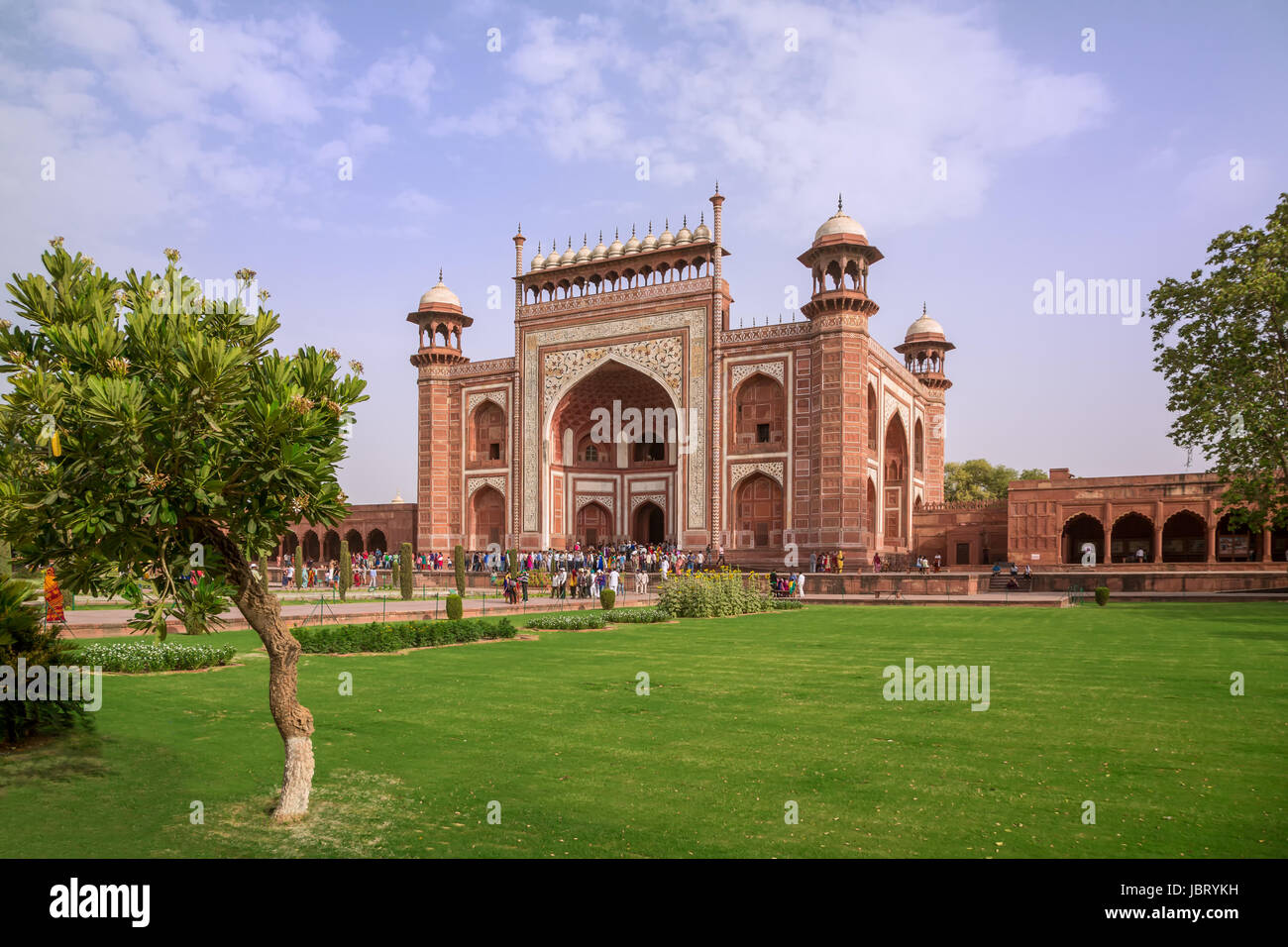 Entry taj mahal famous hi-res stock photography and images - Alamy