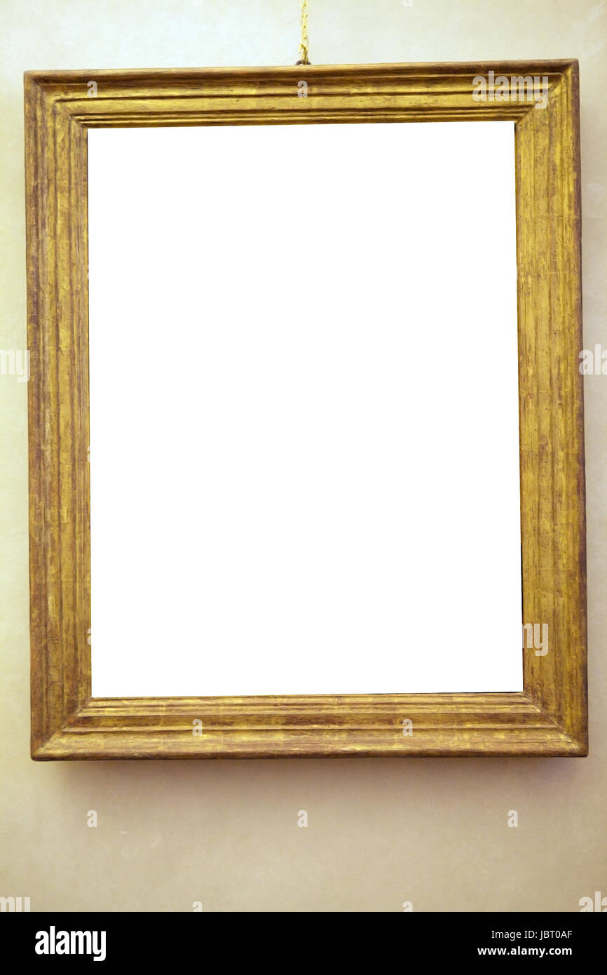 Ancient frame with white background Stock Photo - Alamy