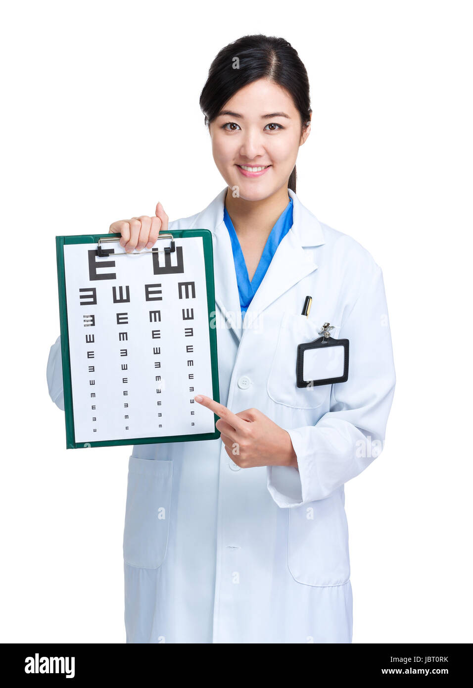Asian doctor eye test chart hi-res stock photography and images - Alamy