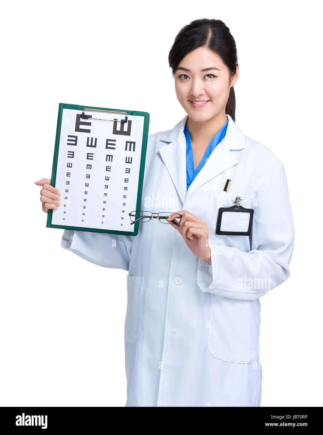 Female optician doctor Stock Photo - Alamy