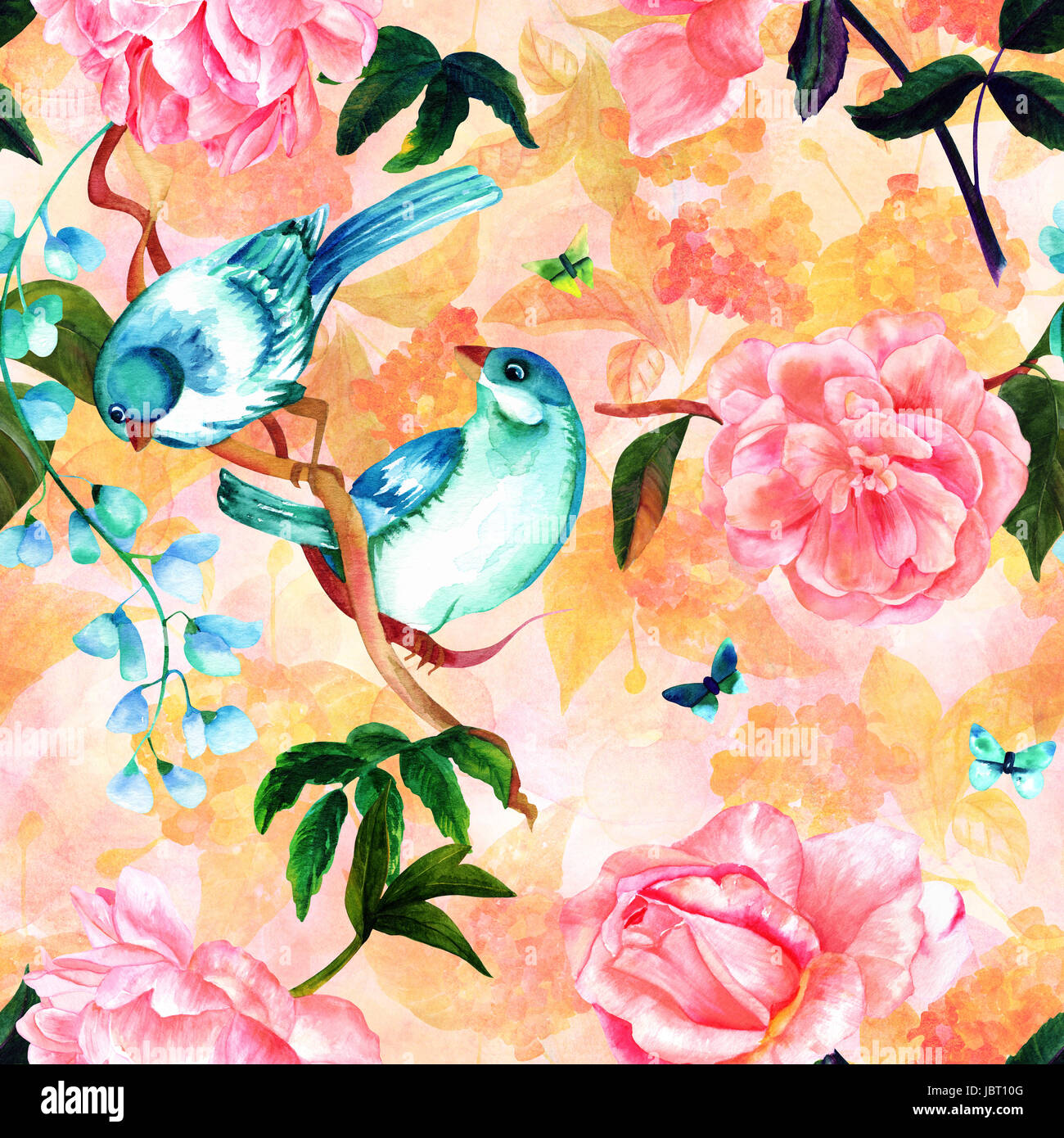 Watercolor Birds High Resolution Stock Photography and Images - Alamy