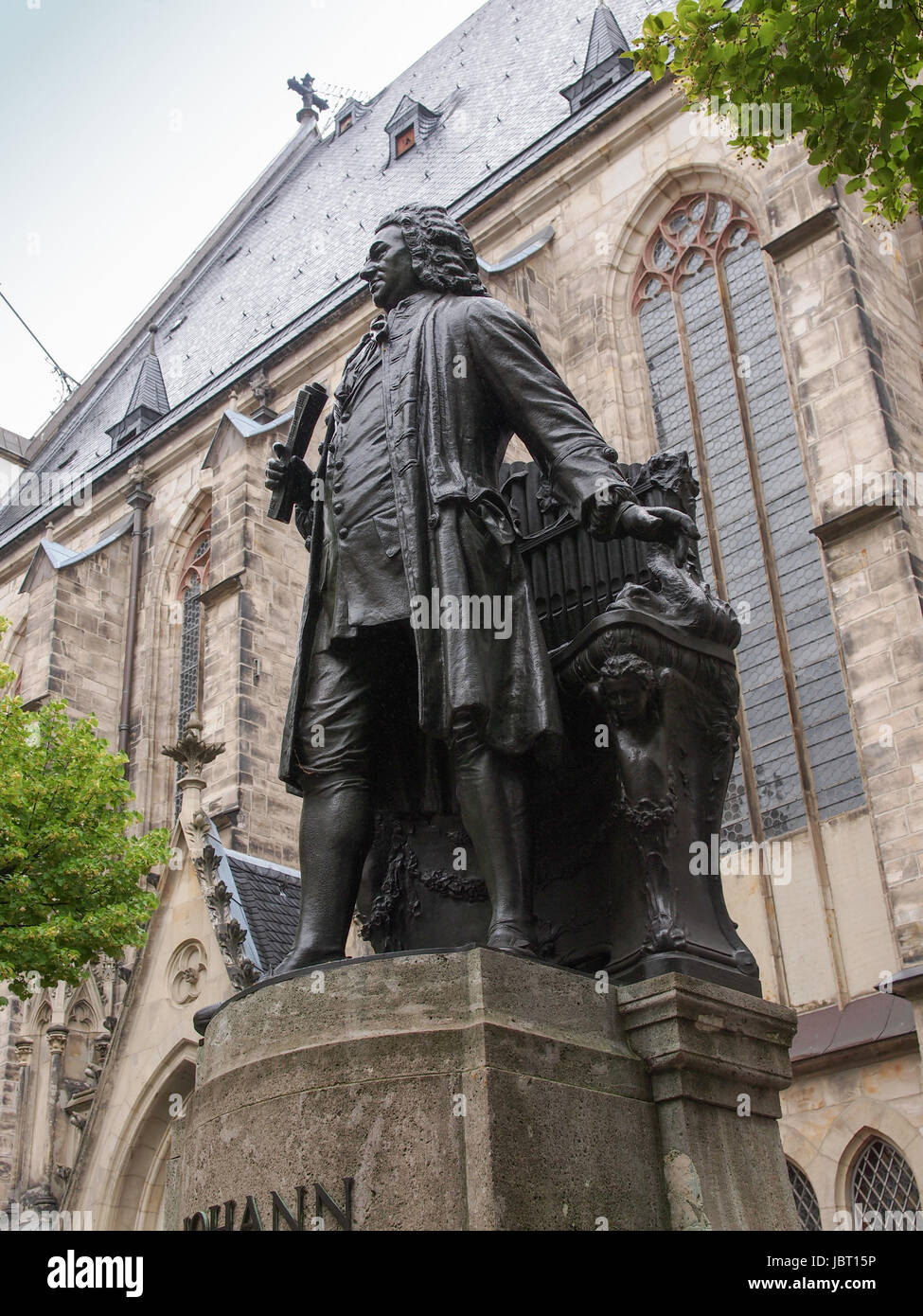 The Neues Bach Denkmal meaning new Bach monument stands since 1908 in ...