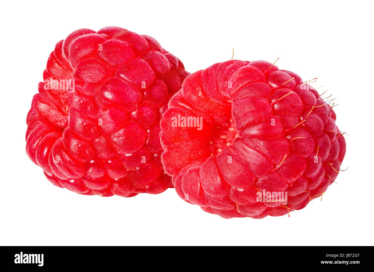 Raspberry isolated on white background Stock Photo - Alamy
