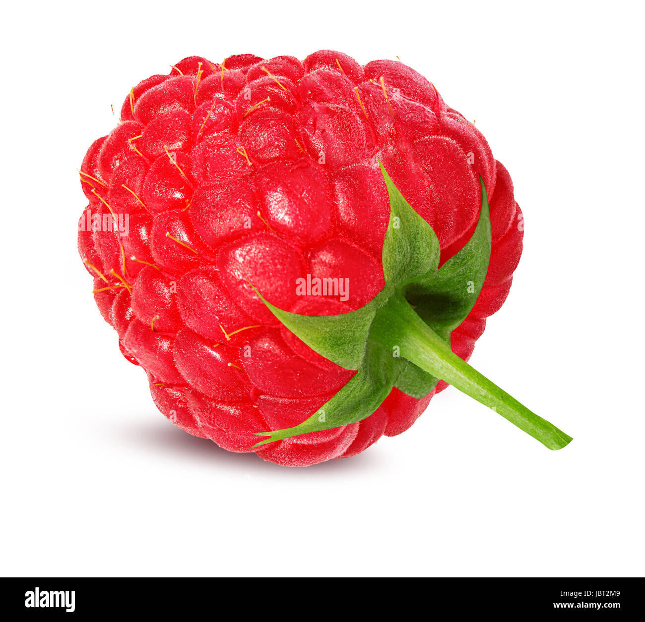 Raspberry isolated on white background Stock Photo - Alamy