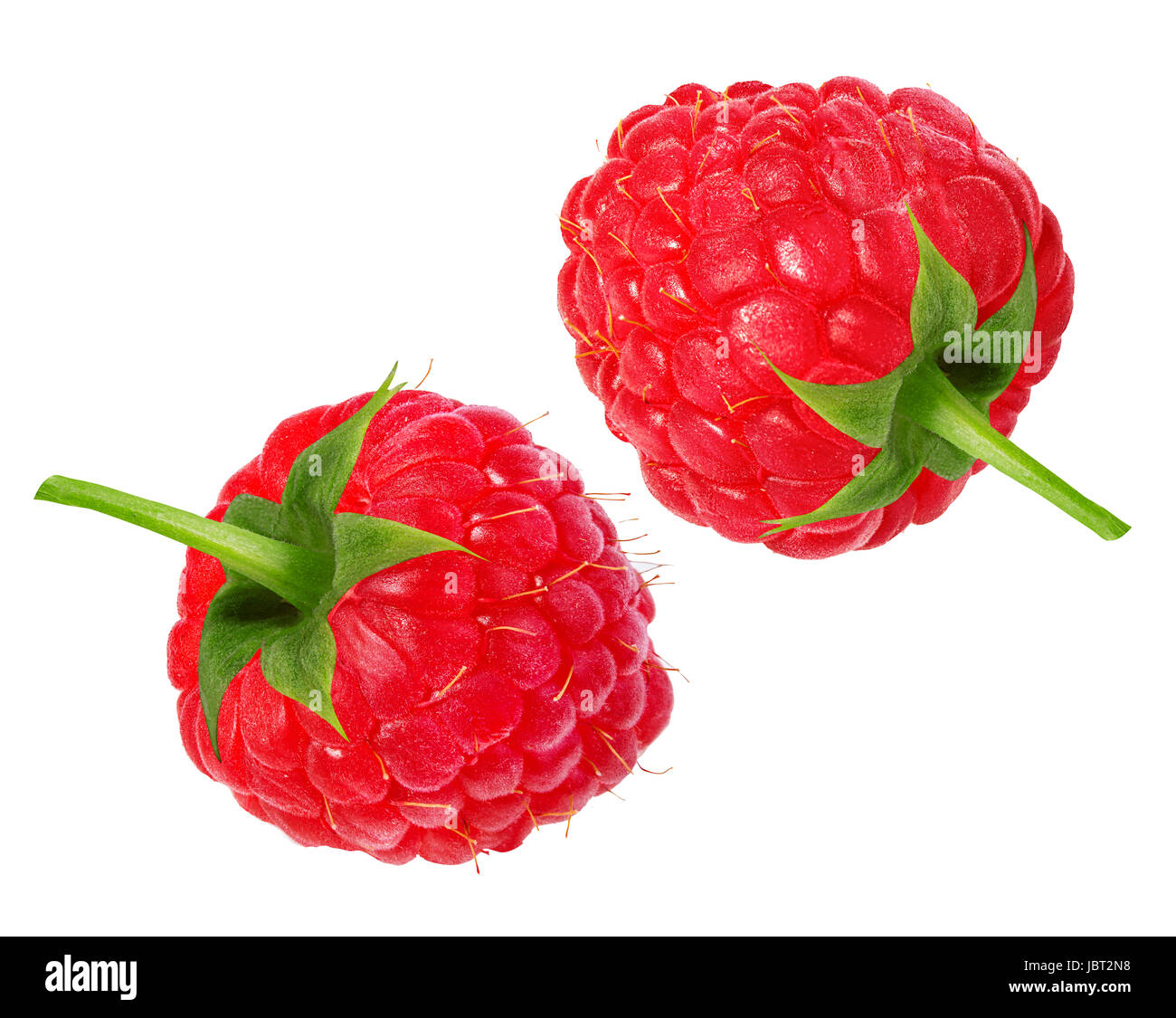 Raspberry isolated on white background Stock Photo - Alamy