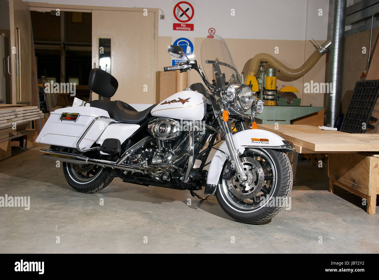 Harley-Davidson Road King motorcycle inside a factory Stock Photo - Alamy