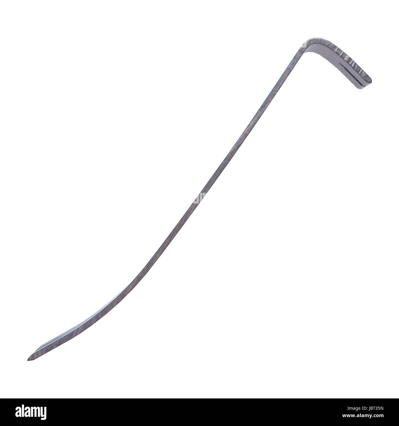 3D digital render of a crow bar isolated on white background Stock ...