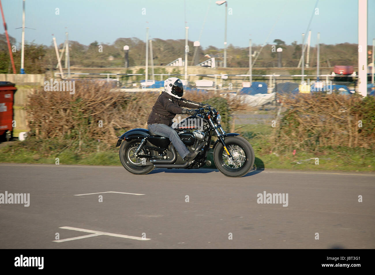 Riding a harley davidson hi-res stock photography and images - Alamy