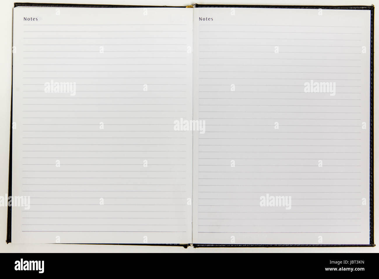 Blank white notebook paper isolate on white background texture Stock ...