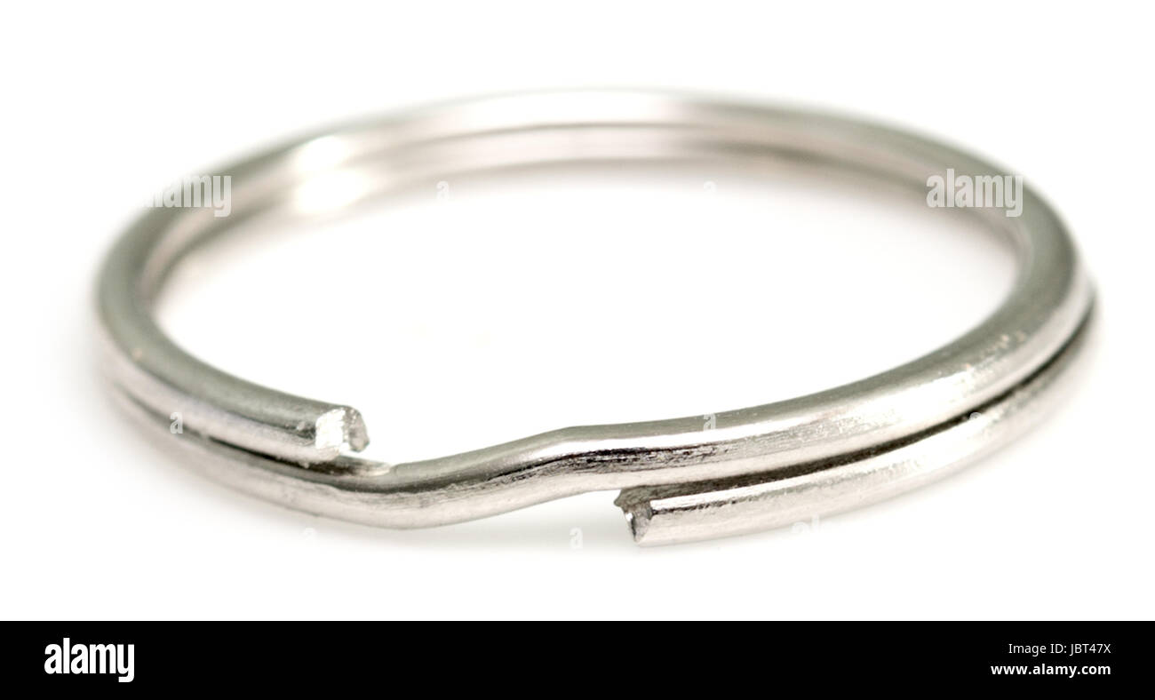 key ring isolated on white background Stock Photo - Alamy