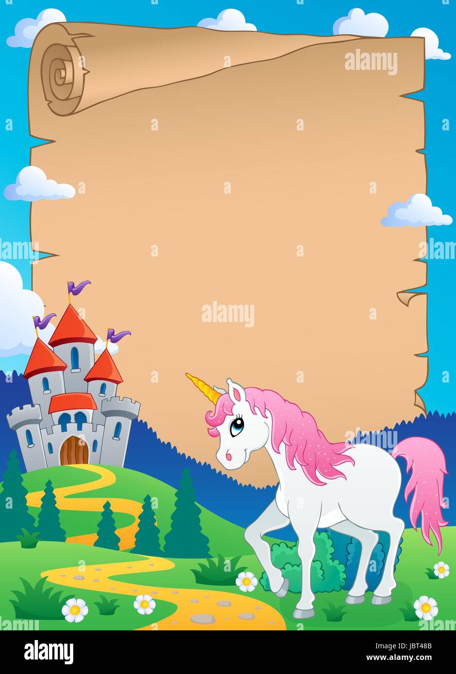 Fairy tale theme parchment hi-res stock photography and images - Alamy