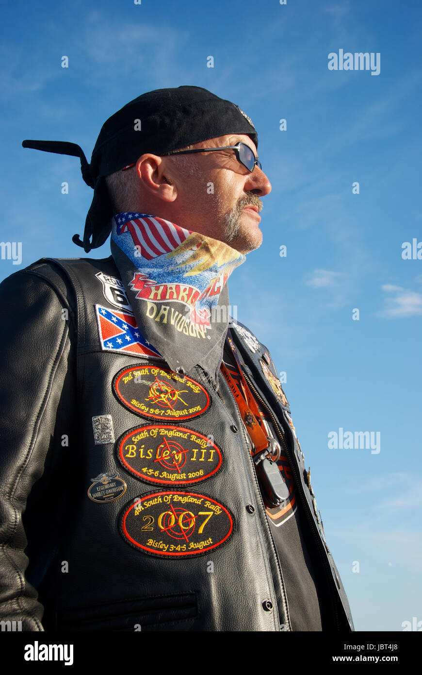 Harley Davidson motorcycles rider Stock Photo - Alamy