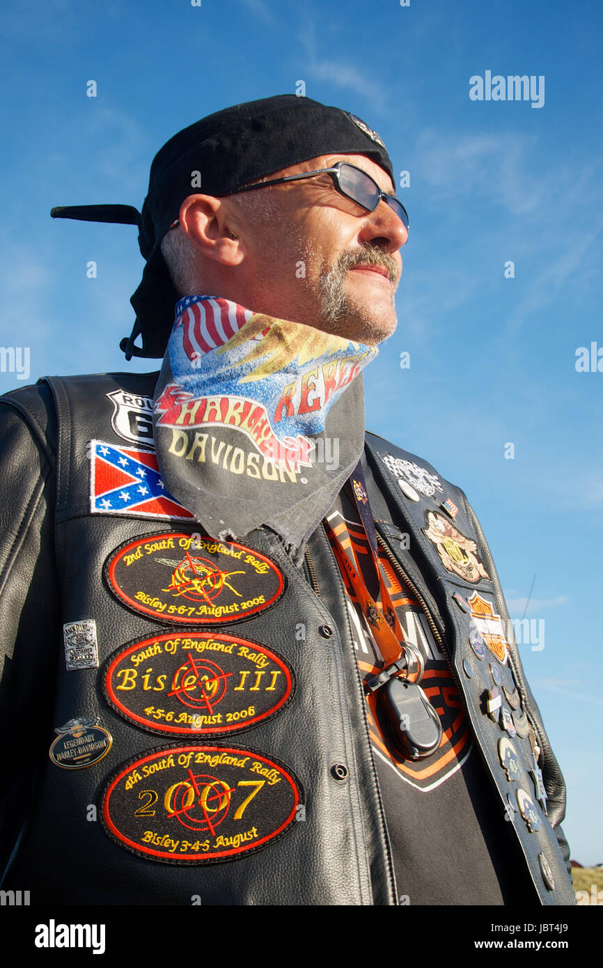 Harley Davidson motorcycles rider Stock Photo - Alamy