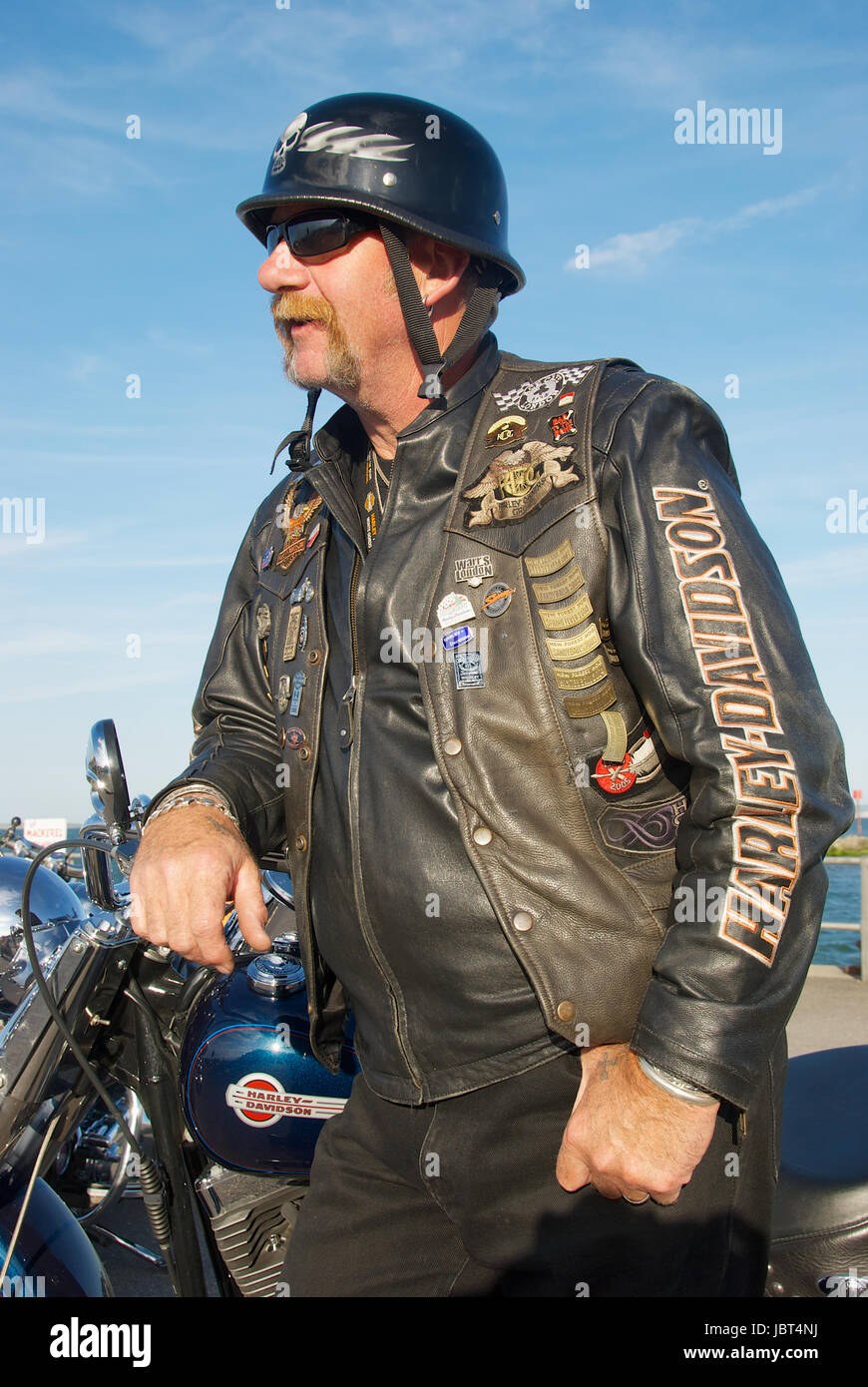 Harley Davidson motorcycles rider Stock Photo - Alamy