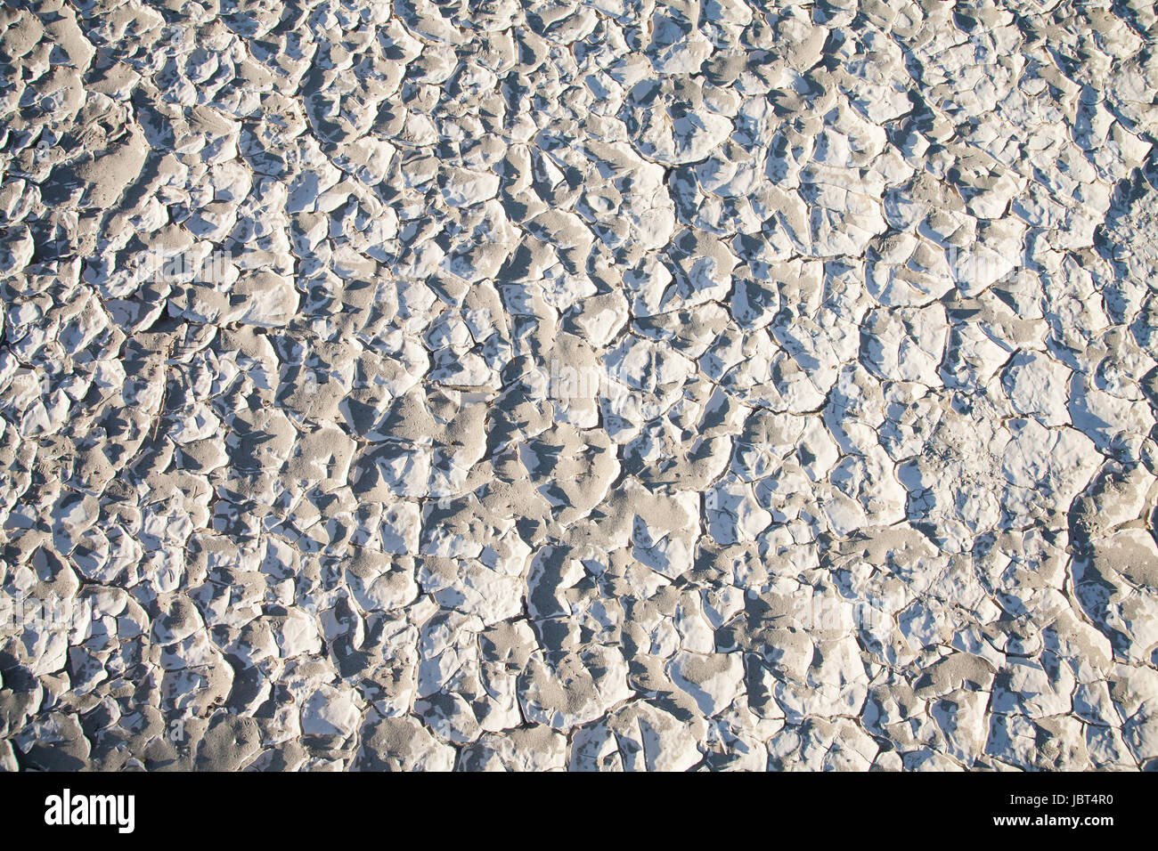 Death Valley, California. Detail of salt residue in the desert Stock ...