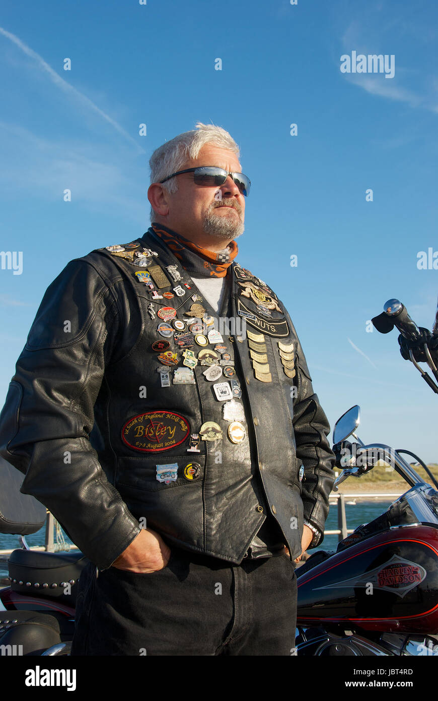 Harley Davidson motorcycles rider Stock Photo - Alamy