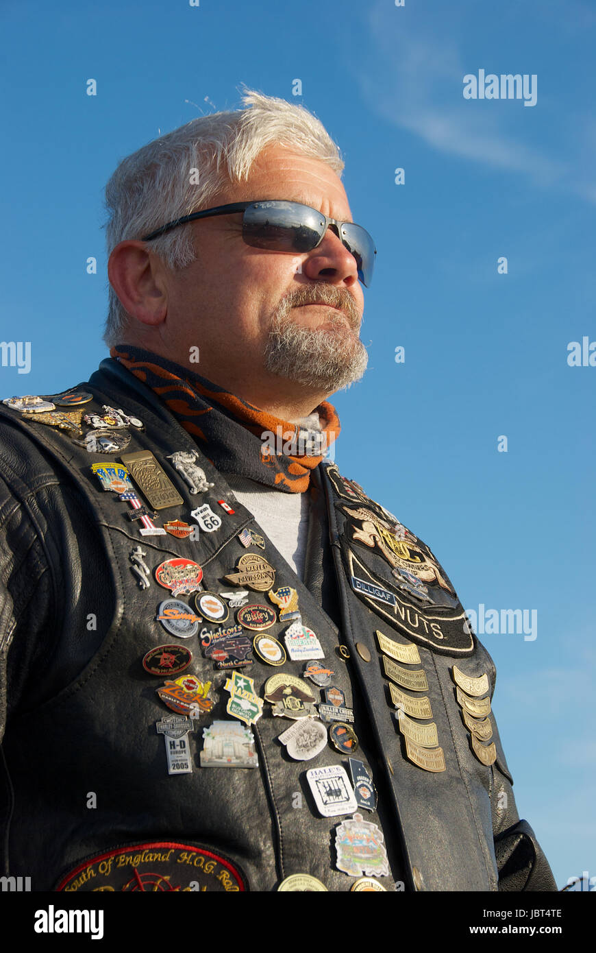 Harley Davidson motorcycles rider Stock Photo - Alamy