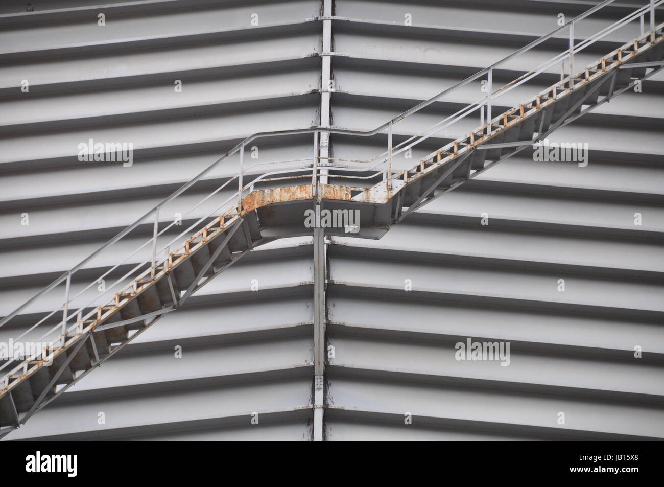 steel stairs at gasometer Stock Photo - Alamy