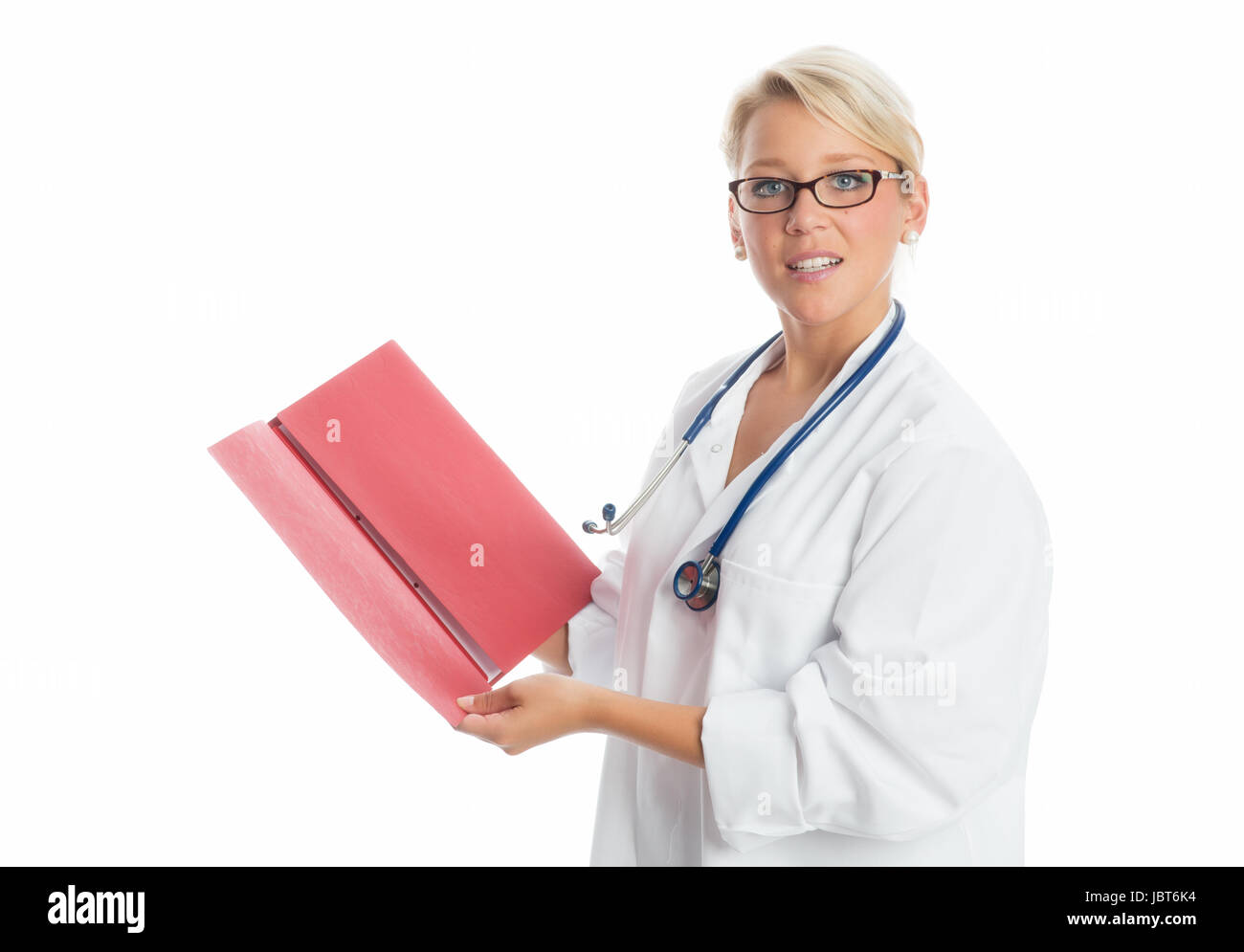 doctor with report Stock Photo - Alamy