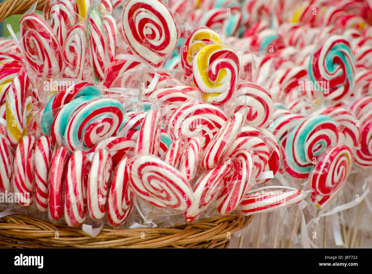 Colored lollipop bouquet sweet treats Stock Photo - Alamy
