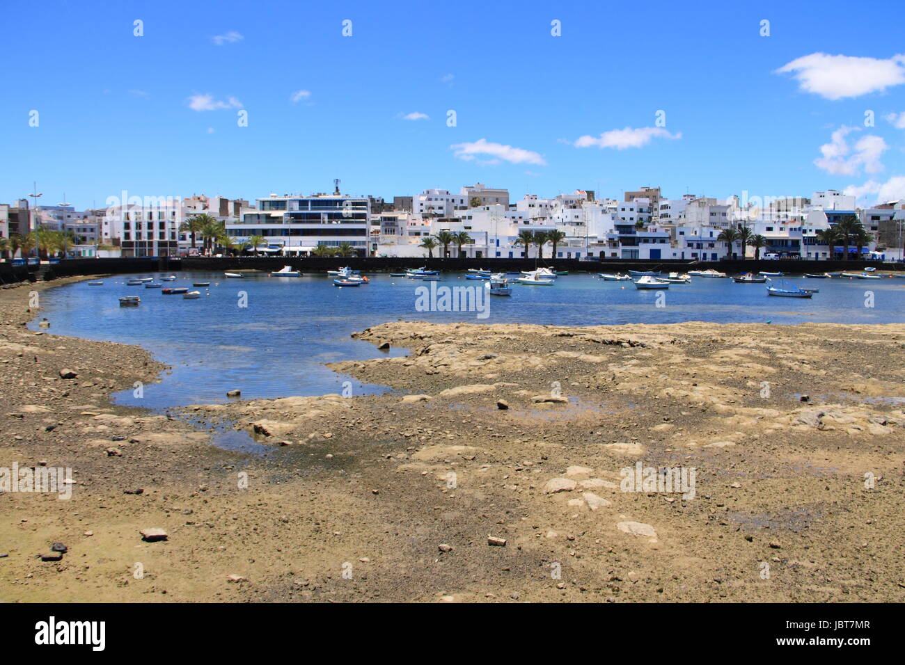 fishing boats in arrecifes district of charco de san gines Stock Photo ...