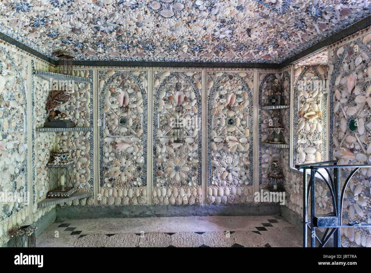 The Cilwendeg Shell House Hermitage, Boncath, Pembrokeshire, Wales. The ...