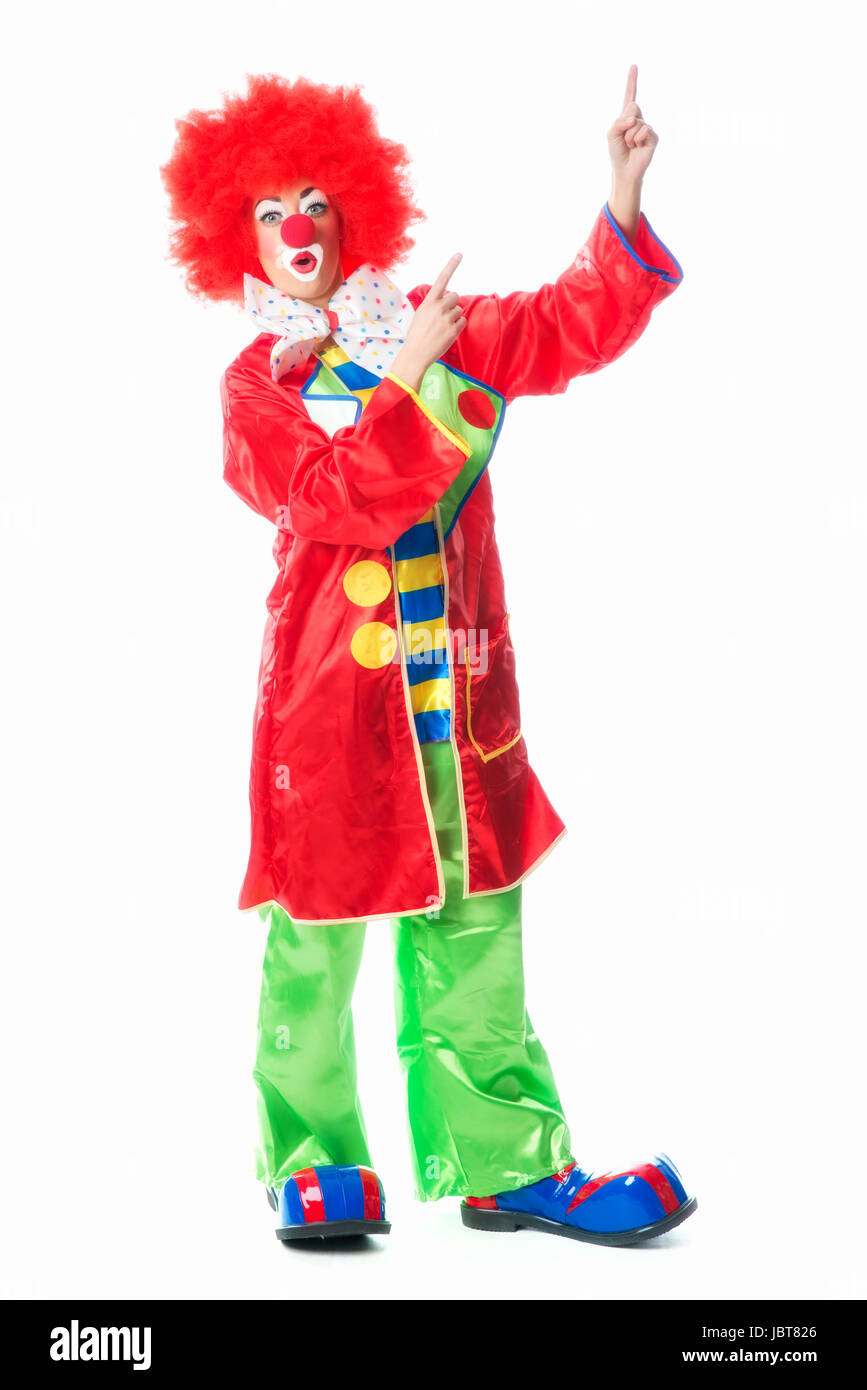 clown points his finger Stock Photo - Alamy
