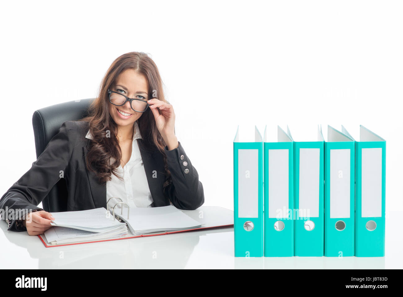 tax audit woman Stock Photo - Alamy