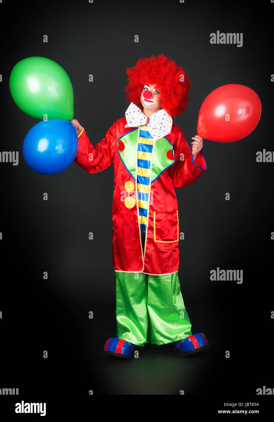 clown with balloons Stock Photo - Alamy