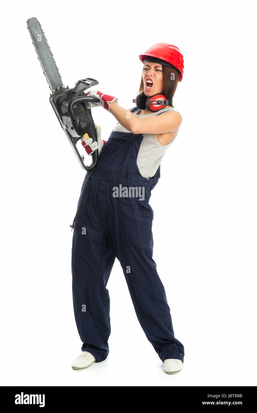 Lady saw Cut Out Stock Images & Pictures - Alamy