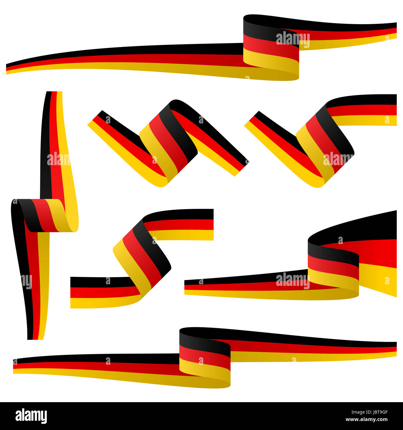 collection - german country flag banners Stock Photo - Alamy