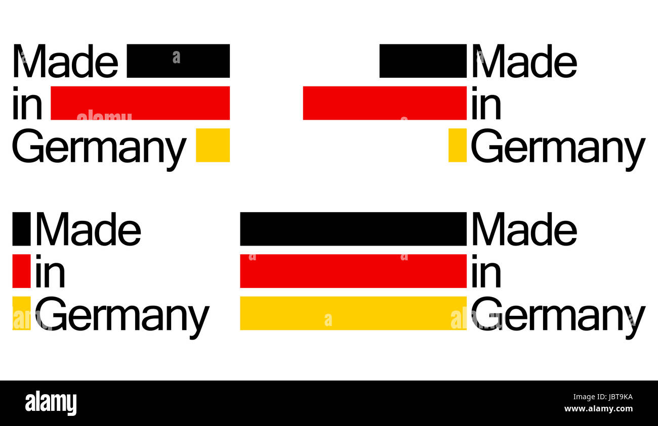 collection of seals of quality MADE IN GERMANY Stock Photo - Alamy