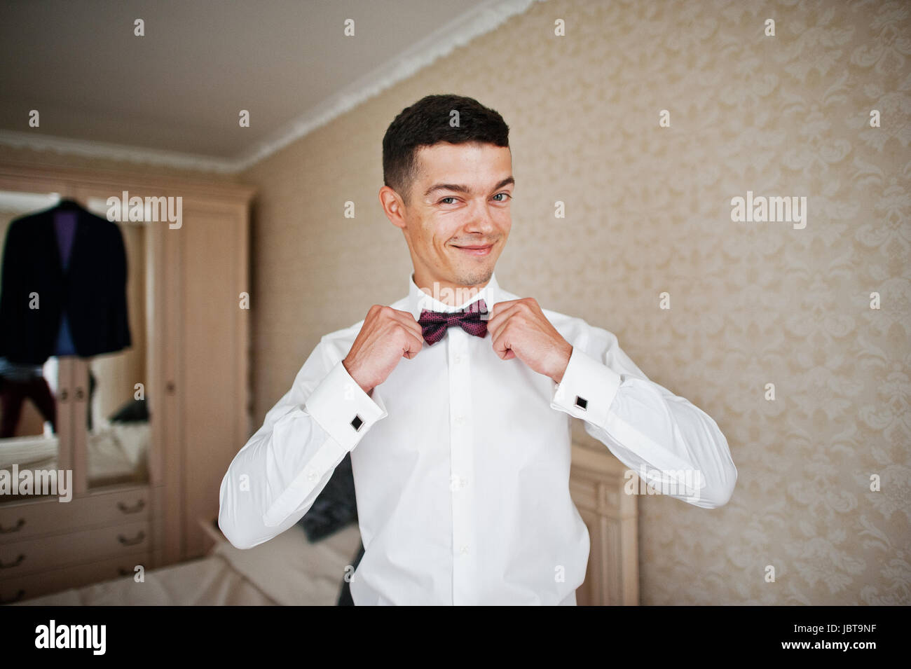 Undone tie hi-res stock photography and images - Alamy