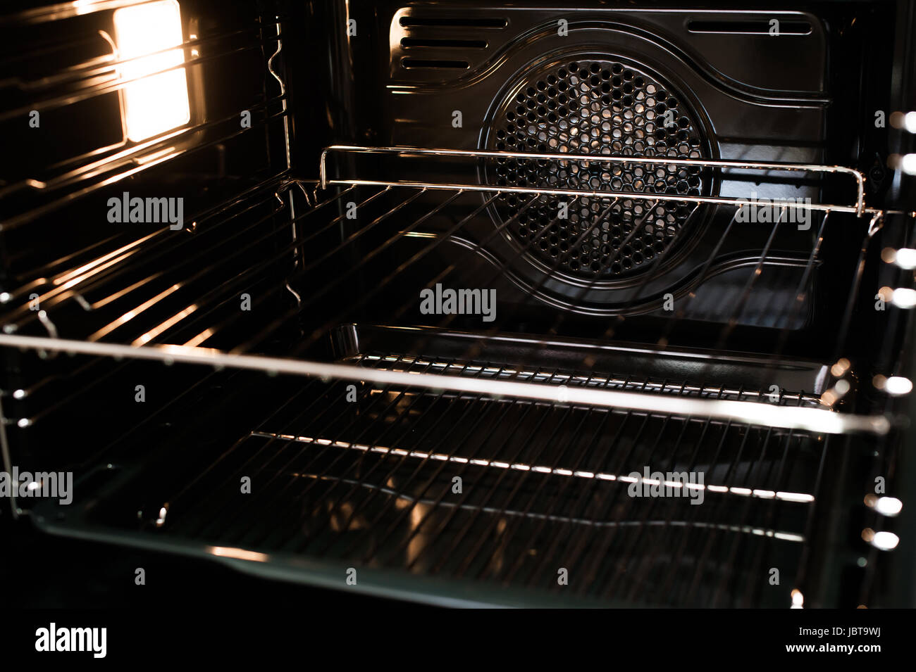 The inside of a stove new oven Stock Photo - Alamy