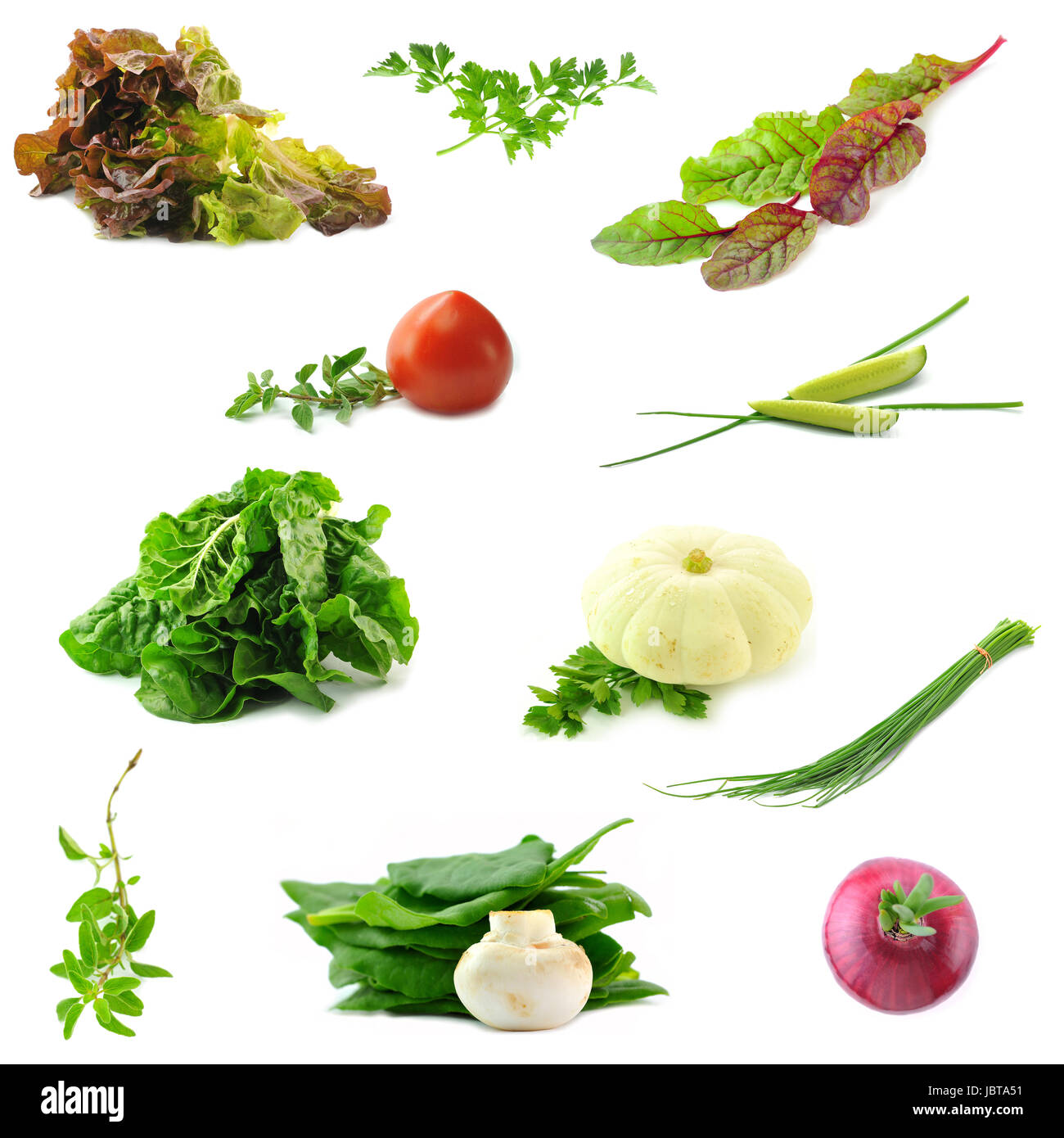 Necessary vegetables Cut Out Stock Images & Pictures - Alamy