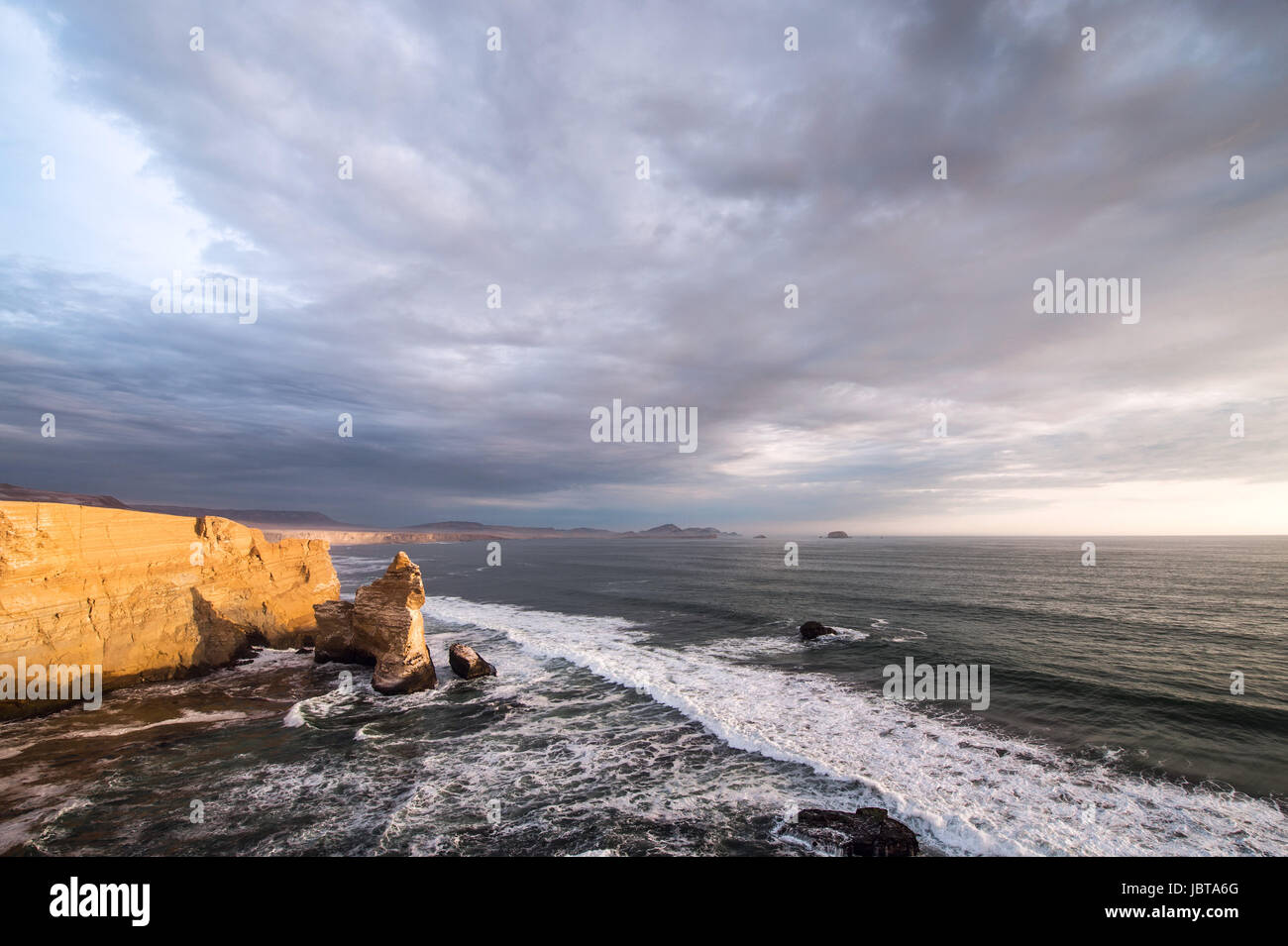 Cathedral Rock Formation, Peruvian Coastline, Rock formations at the ...