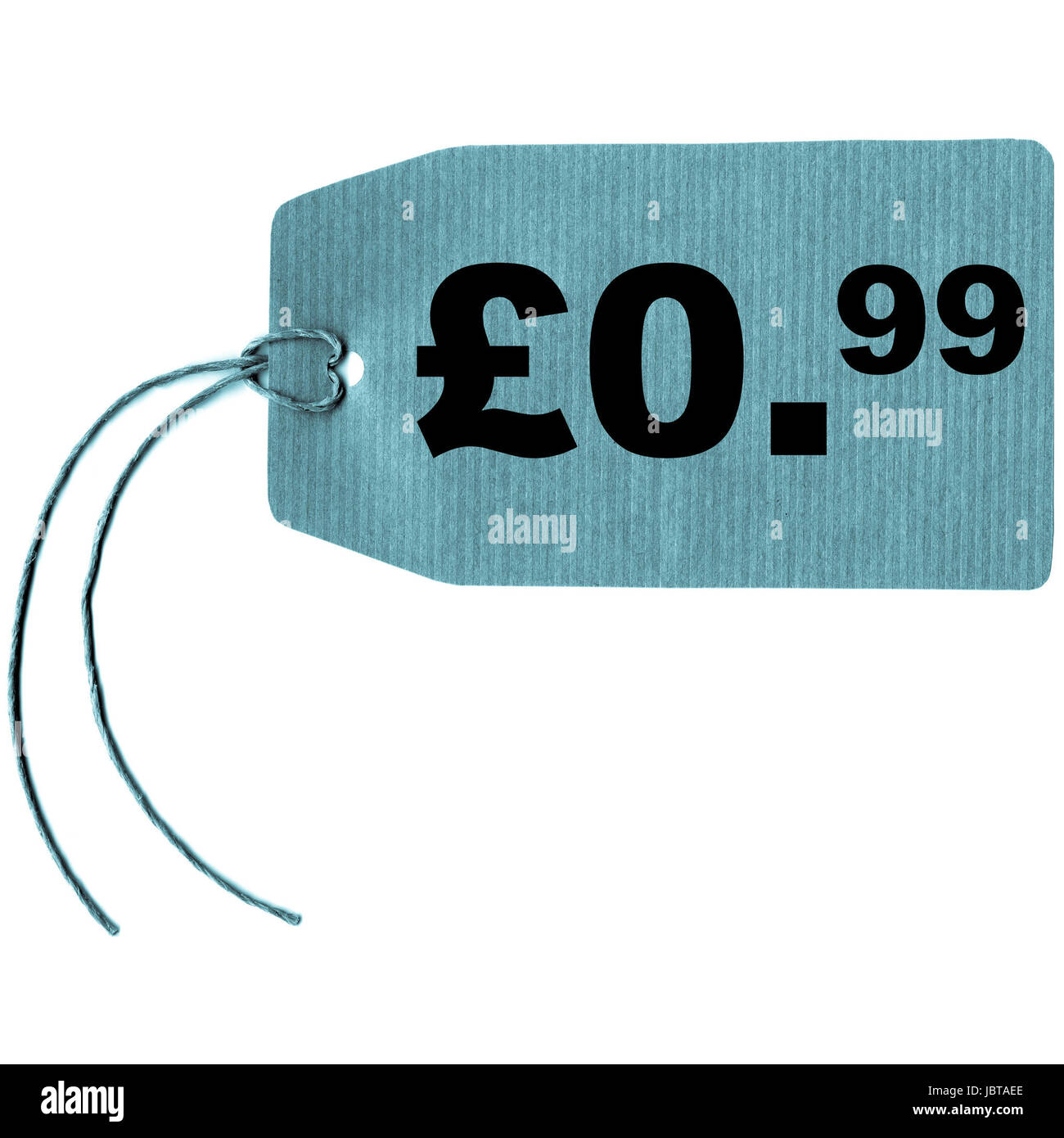 Price tag with string isolated over white, 0.99 pound pence - cool ...