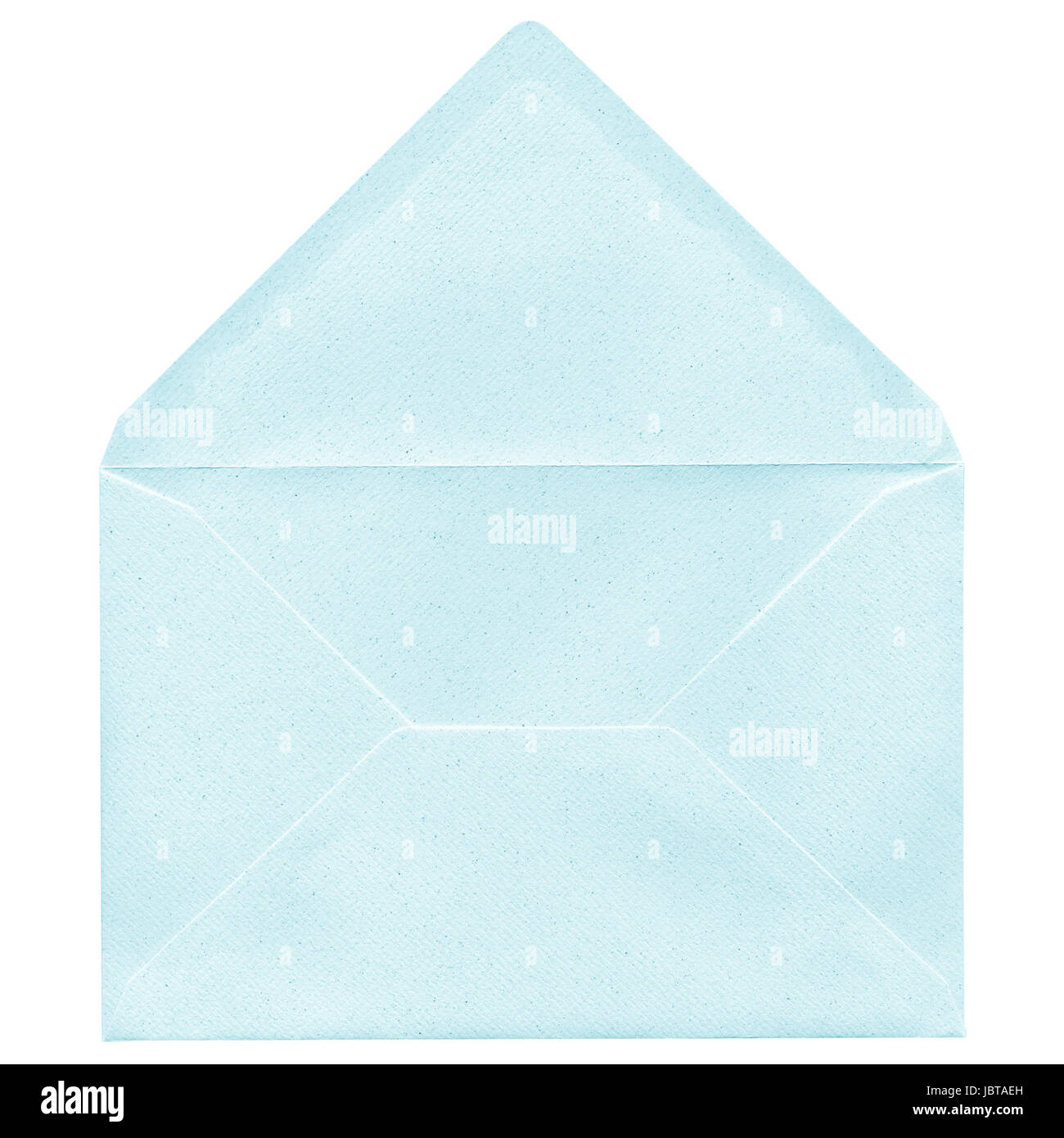 Letter or small packet envelope isolated over white - cool cyanotype ...