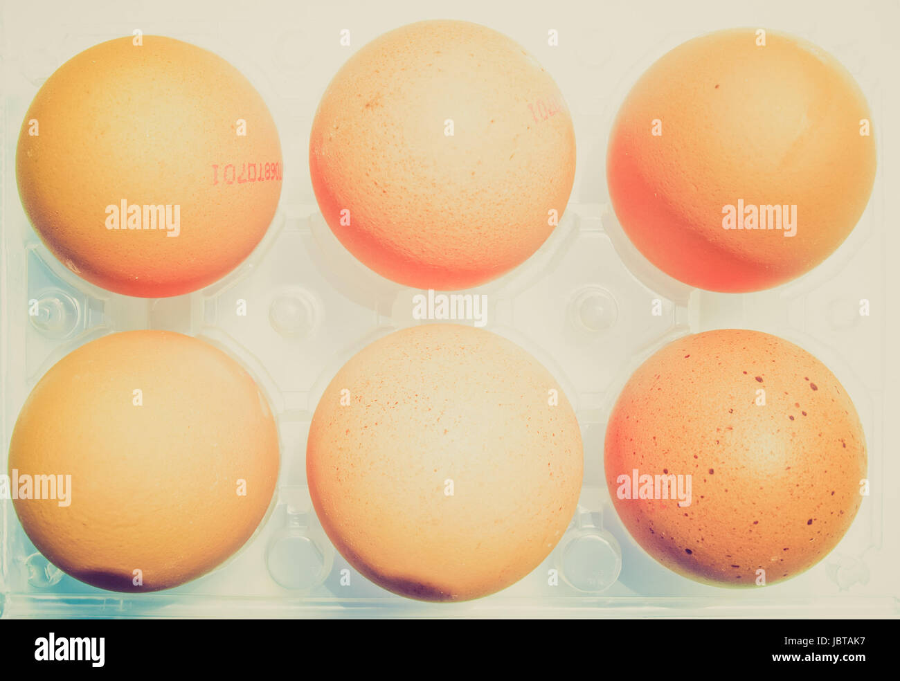 Vintage retro looking Eggs picture Stock Photo - Alamy