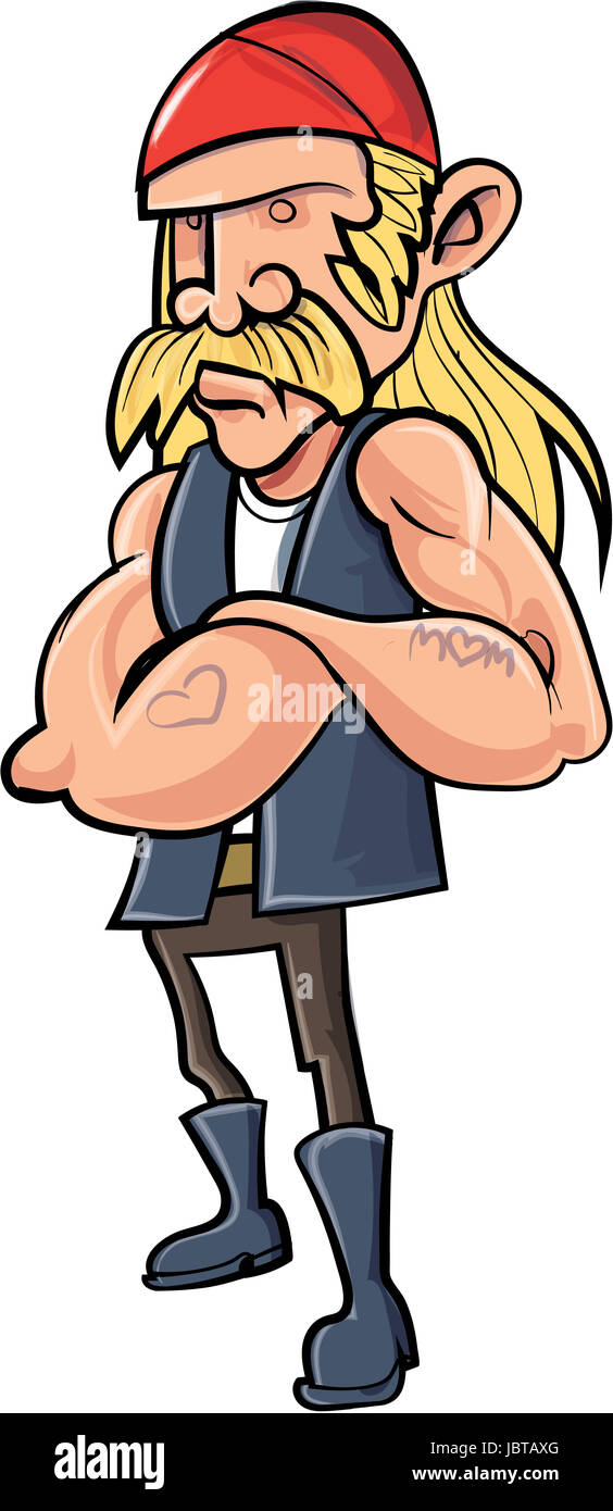 Cartoon man tattoos hi-res stock photography and images - Alamy