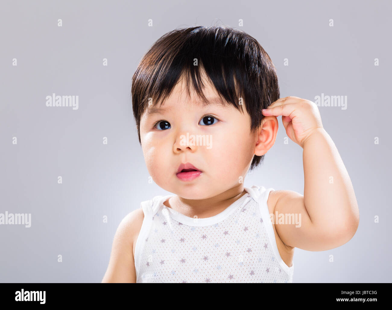 Finger salute head hi-res stock photography and images - Alamy