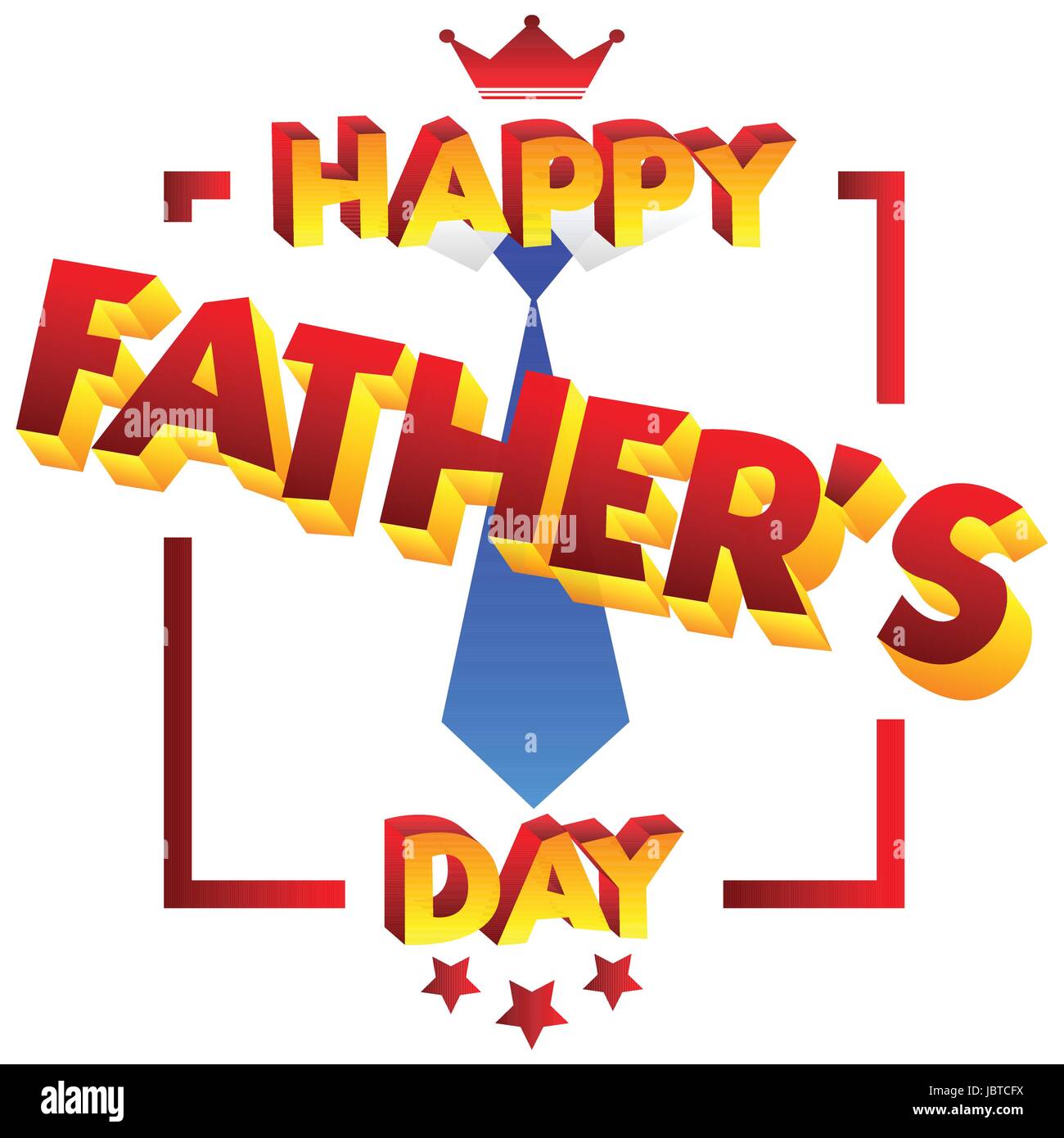 Vector illustrated banner, greeting card or poster for Father's day ...