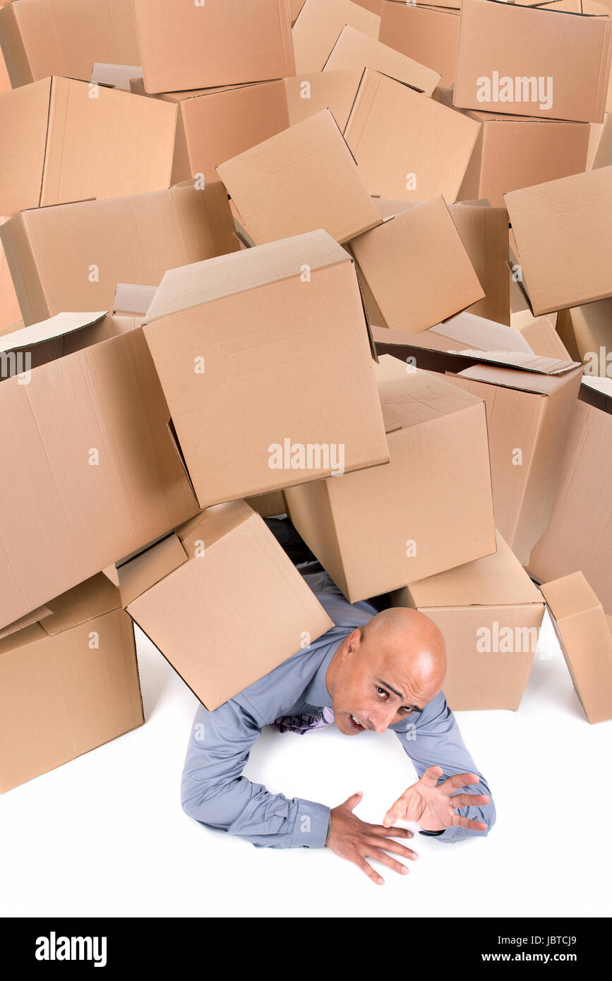 Stressed warehouse worker hi-res stock photography and images - Alamy