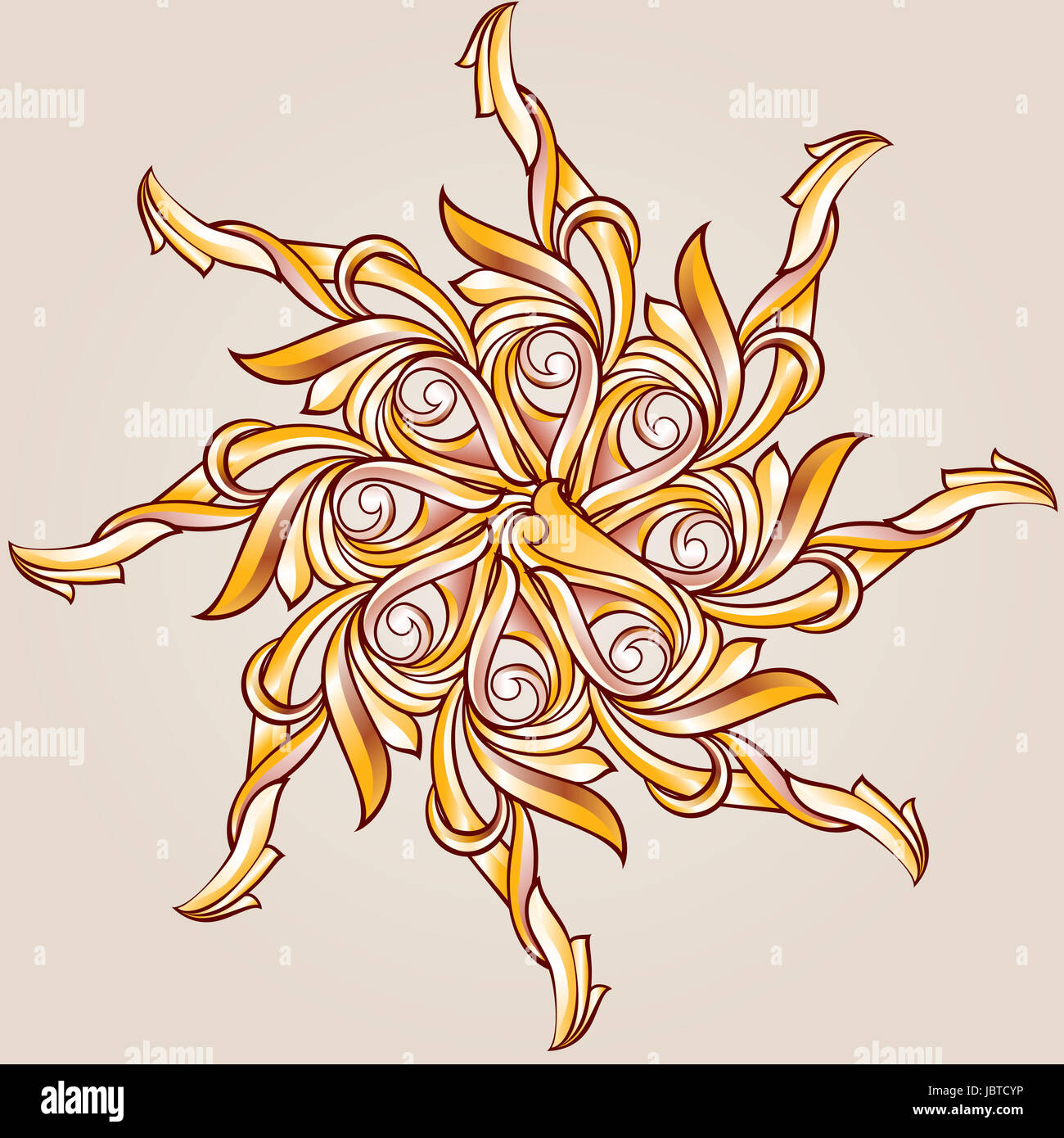 Round symmetrical patterns. Circle. Geometry. Light background Stock ...