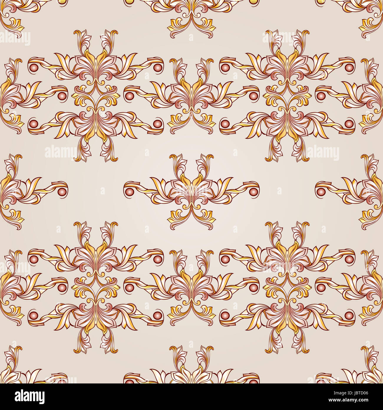 Beige and yellow symmetrical patterns. Light backgrounds Stock Photo ...