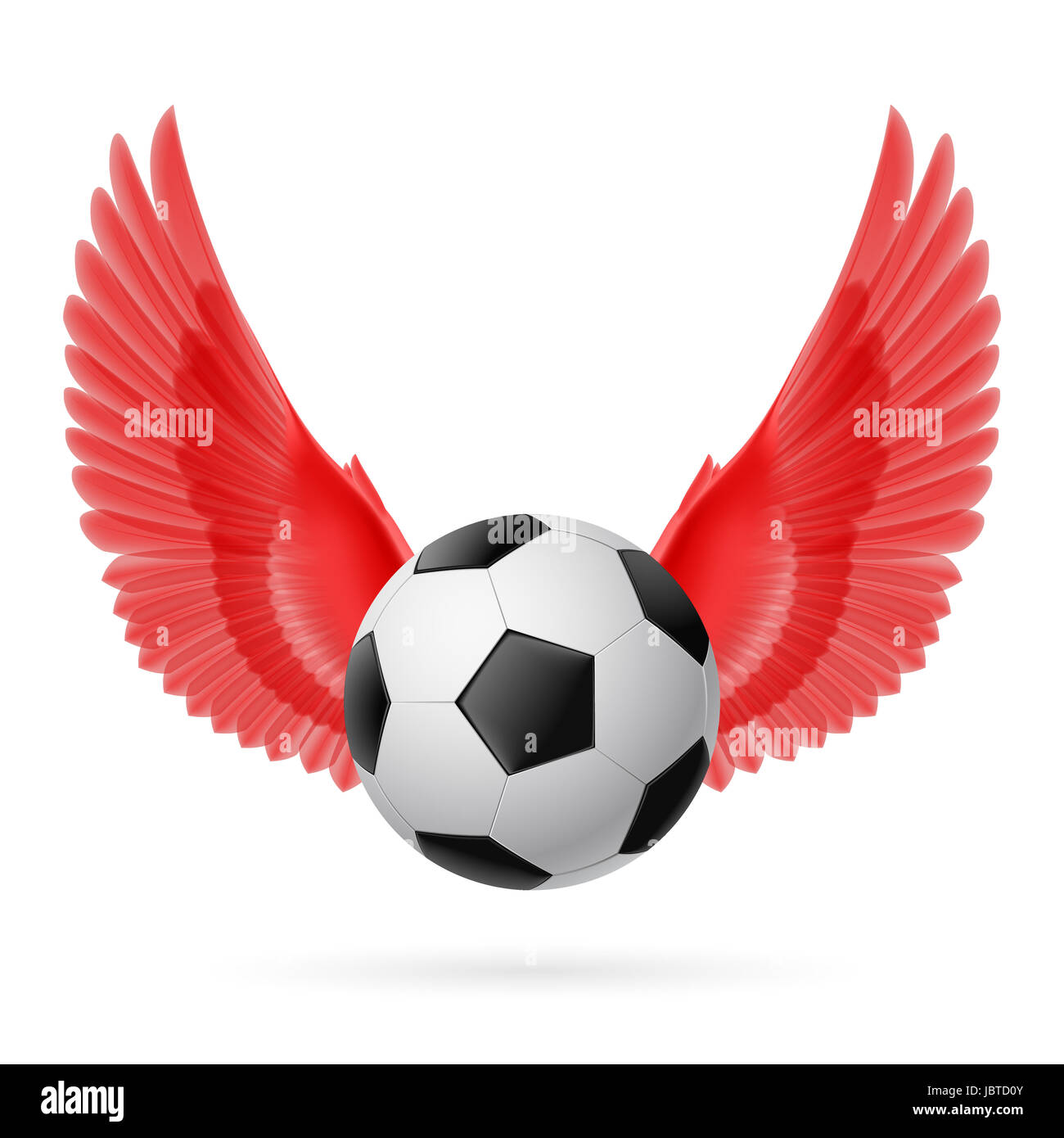 Flight soccer football ball Cut Out Stock Images & Pictures - Alamy